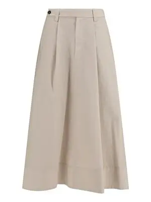 BRUNELLO CUCINELLI BRUNELLO CUCINELLI Cotton Poplin Midi Skirt