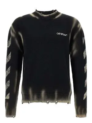 Off-White Diag Arr Corrosion Sweater - Black