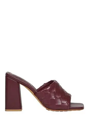 Bottega Veneta Barolo Intrecciato Leather Parco Mules Sandals - Multicolor