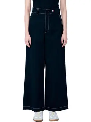 Moncler 8 Palm Angels Wide-leg Pants - Black