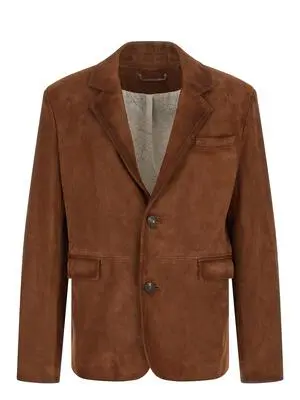 GOLDEN GOOSE Robyn Suede Jacket - Brown