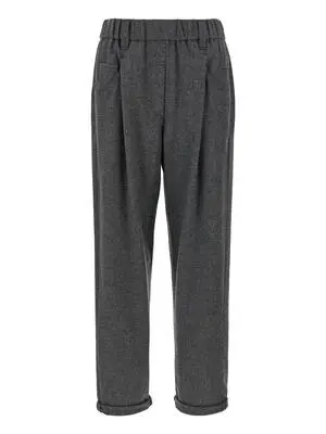 Brunello Cucinelli BRUNELLO CUCINELLI Wool And Cashmere Pants Gray