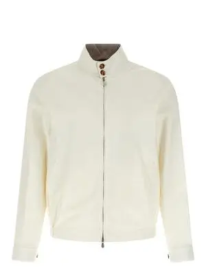 Brunello Cucinelli Techno Cotton Jacket - White