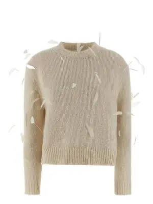 JIL SANDER JIL SANDER Feather Sweater White