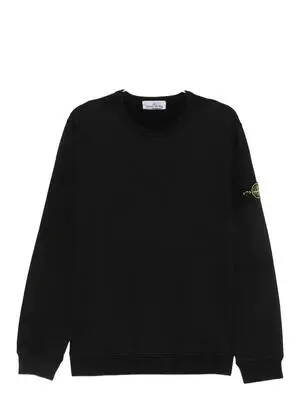 Stone Island Cotton Jersey Sweatshirt - Black