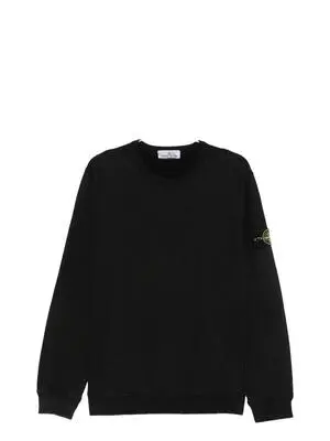 Stone Island Cotton Jersey Sweatshirt - Black