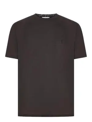 Saint Laurent Cassandre T-shirt In Silk And Cotton - Multicolor