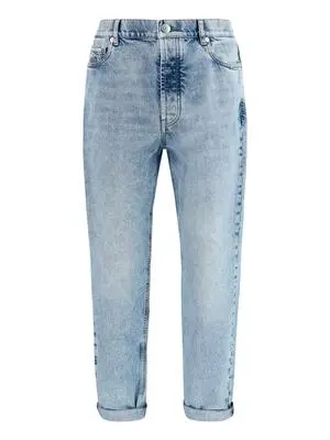 Brunello Cucinelli Straight-leg Turn-up Jeans - Blue