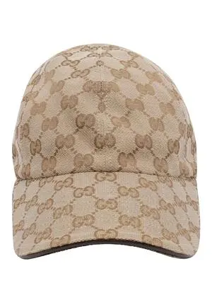 Gucci Gg Logo Baseball Cap - Cream