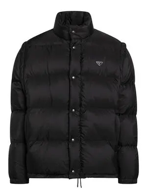 Prada Convertible Re-nylon Down Jacket - Black