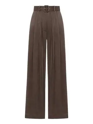 Zimmermann Wide Leg Silk Trousers - Multicolor