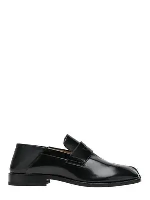 MAISON MARGIELA Leather Tabi Loafers - Black