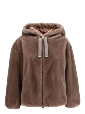 Herno Jackets Faux Fur & Shearling Jackets - Brown