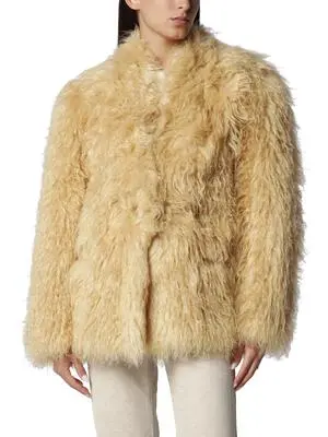 Isabel Marant Étoile Long-haired Faux Fur Coat - Yellow