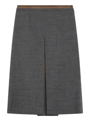 Prada Wool Skirt - Gray