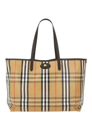 Burberry Highlands Media Tote Bag - Cream