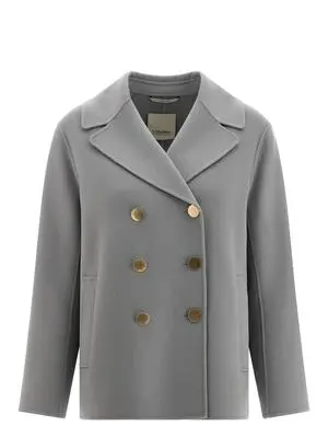 Max Mara S MAX MARA SmmMargot Caban Blazer Gray