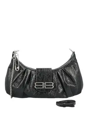 Balenciaga Lambskin Shoulder Bag - Black