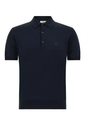 Etro Etro Men 'Pegaso' Polo Shirt Blue