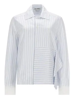JW Anderson Asymmetrical Shirt With Draping - Multicolor