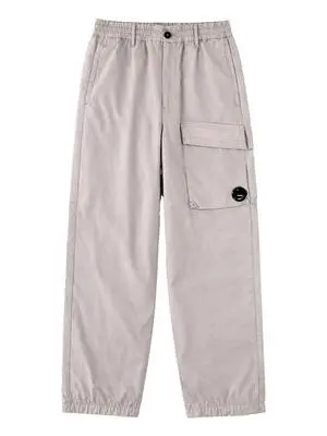 C.P. COMPANY Pantalone Cargo Con Patch Logo - Cream