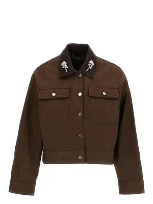 Simone Rocha Jackets Cropped Jackets - Brown