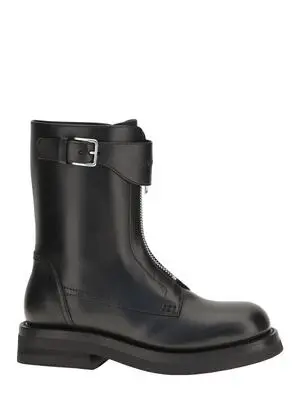 Alexander McQueen Leather Boots - Black