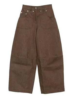 Simone Rocha Denim Wide-leg Jeans - Brown