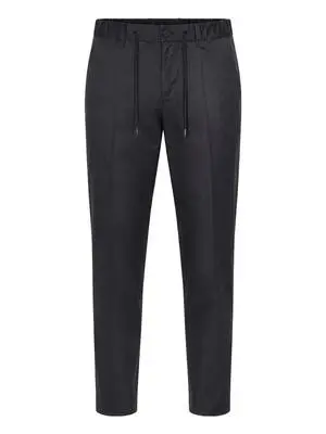 Herno Technical Fabric Drawstring Trousers - Blue
