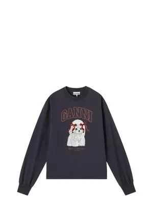 GANNI GANNI Puddle Organic Cotton Sweater Multicolor