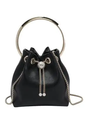 JIMMY CHOO Bon Bon Bucket Bag - Black