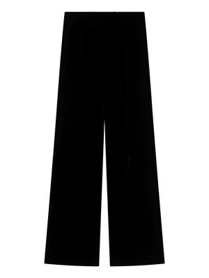 Valentino Garavani Viscose-blend Velvet Trousers - Black