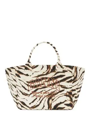 GANNI Xxl Canvas Tote Bag - Multicolor