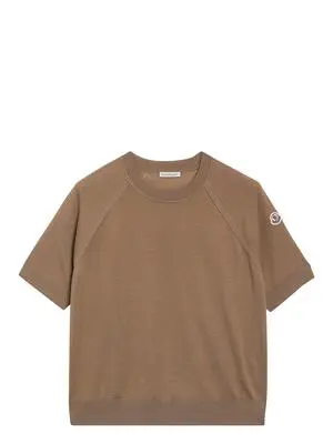 MONCLER MONCLER Wool Sweater With Logo Patch