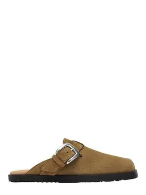 MAISON MARGIELA MAISON MARGIELA Suede Tabi Daily Mules Cream