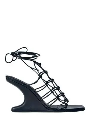 Rick Owens Web Cantilever 8 Sandals - Black