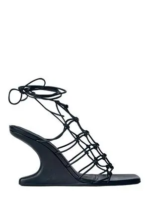 Rick Owens Web Cantilever 8 Sandals - Black