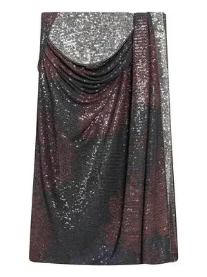 MAISON MARGIELA MAISON MARGIELA Printed Draped Sequin Maxi Skirt Multicolor
