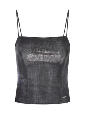 Gucci Jersey Top With Iridescent Effect - Multicolor