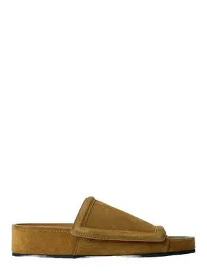 Phoebe Philo Suede Chunky-sole Slide Sandals - Brown