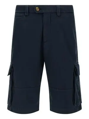 Brunello Cucinelli Cargo Bermuda Shorts - Blue