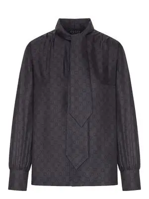 GUCCI Gucci Printed Silk Twill Shirt
