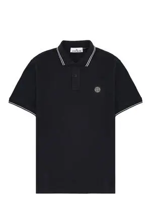 Stone Island Stone Island Men Polo With Logo Blue