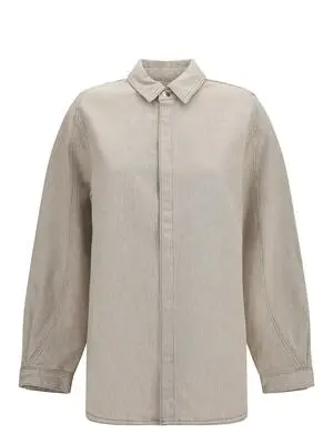 Jacquemus Amelo-de-nîmes Denim Shirt - Cream