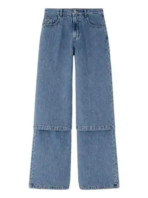 Attico ATTICO Layered Long Jeans Blue