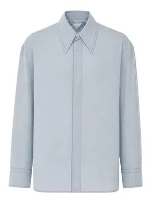 Bottega Veneta Washed Parachute Shirt - Blue