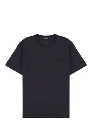 Zegna T-shirt With Logo - Black