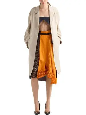 Prada PRADA Silk Full Skirt Orange