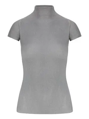 Giorgio Armani Short Sleeve Top - Silver