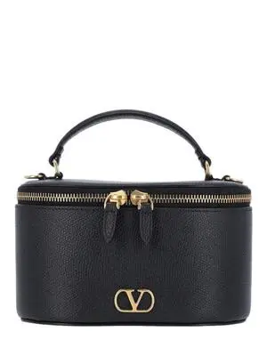 Valentino Garavani Vlogo Signature Mini Vanity Bag - Black